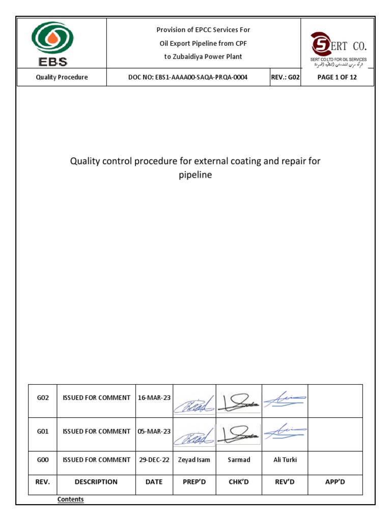 Ebs1 Aaaa00 Saqa Prqa 0004 | PDF | Pipe (Fluid Conveyance) | Welding