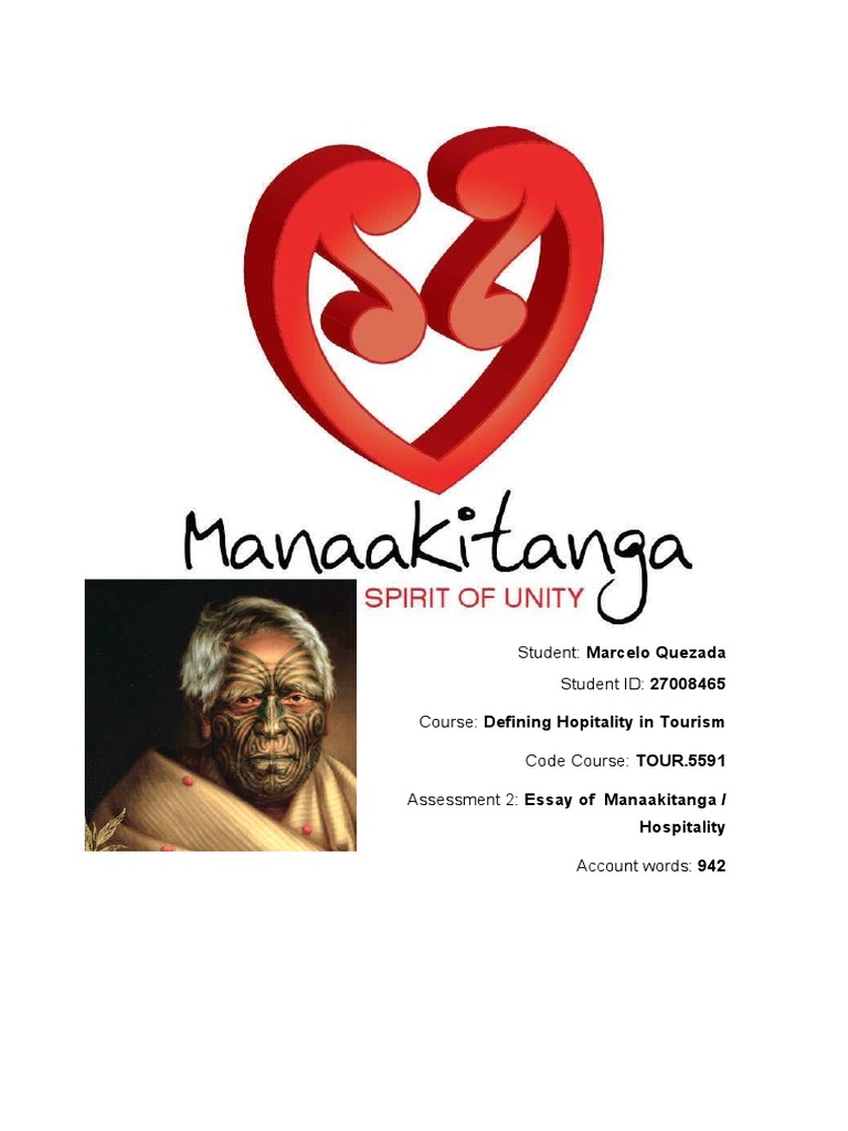 Manaakitanga Essay | PDF | Tourism | Māori People