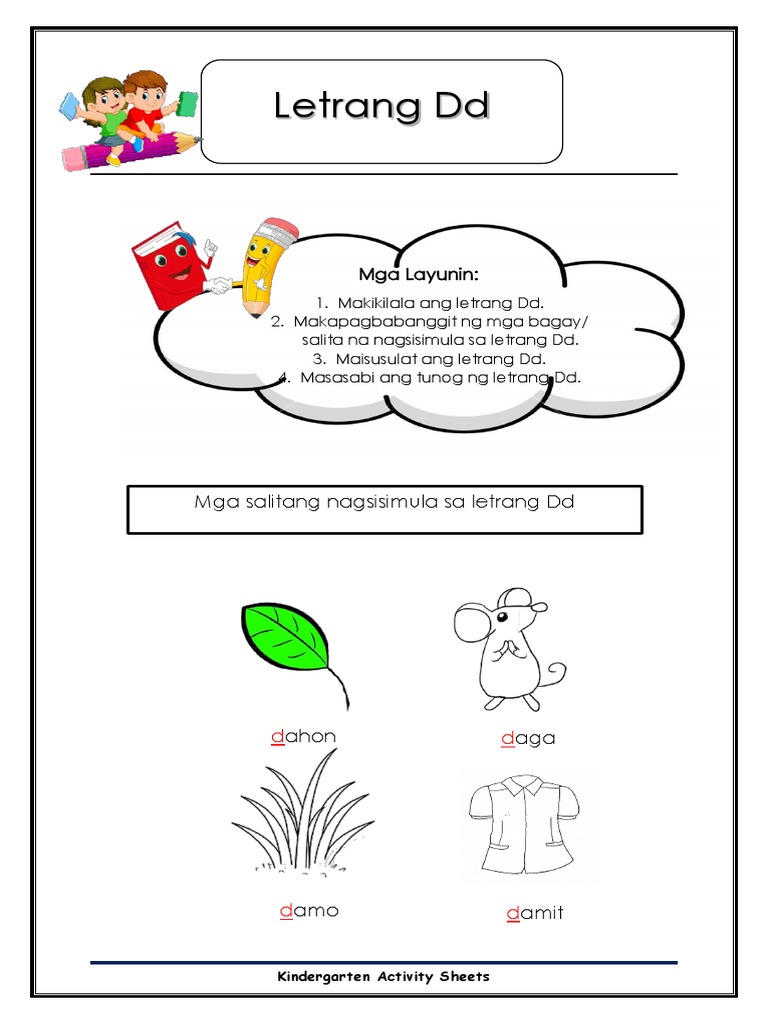 Mga Salitang Nagsisimula Sa Letrang DD | PDF