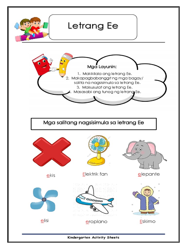 Mga Salitang Nagsisimula Sa Letrang Ee | PDF