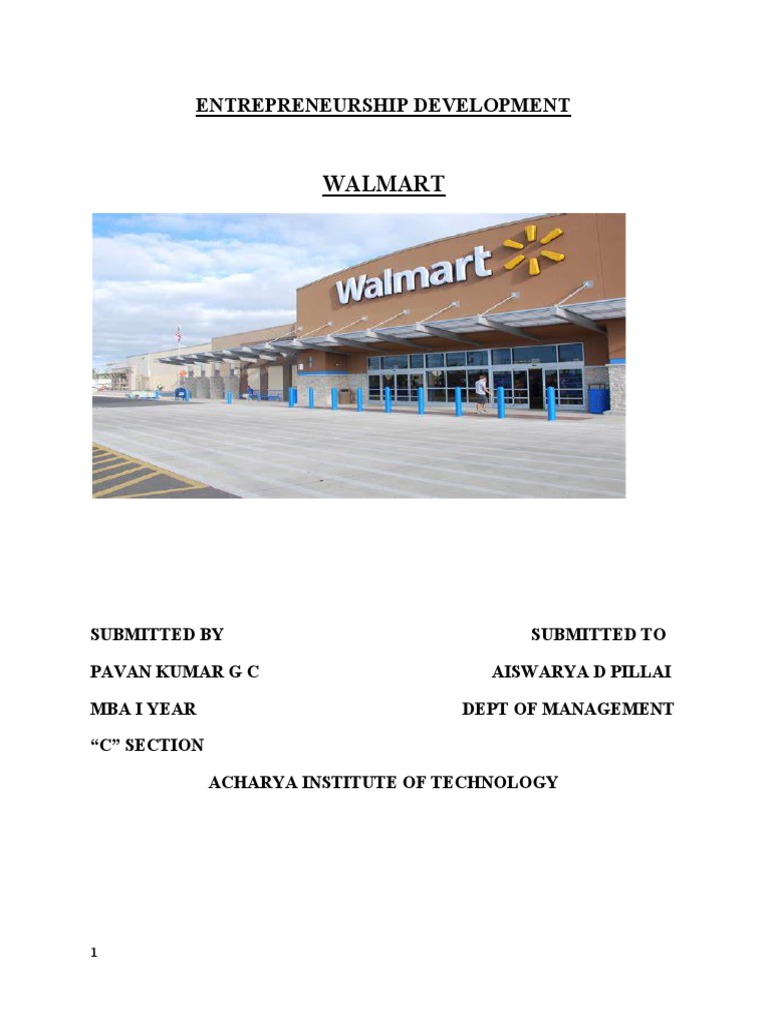 Walmart Project | Download Free PDF | Walmart | Retail