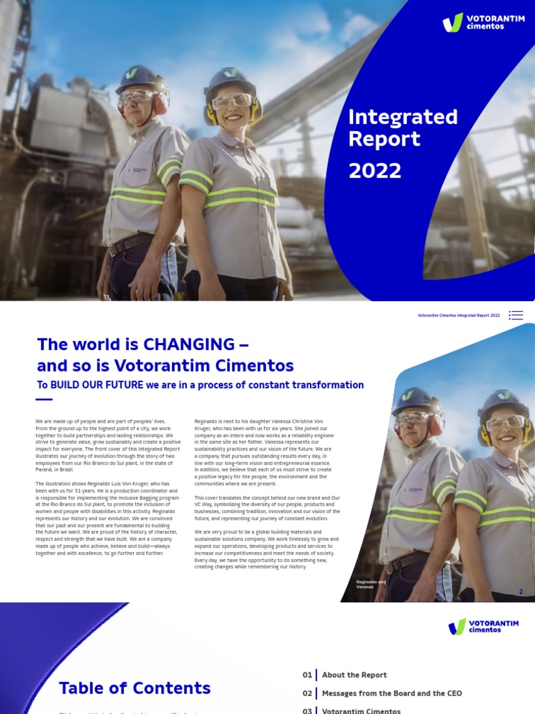 Integrated Report 2022 - Votorantim Cimentos | PDF | Business | Economies