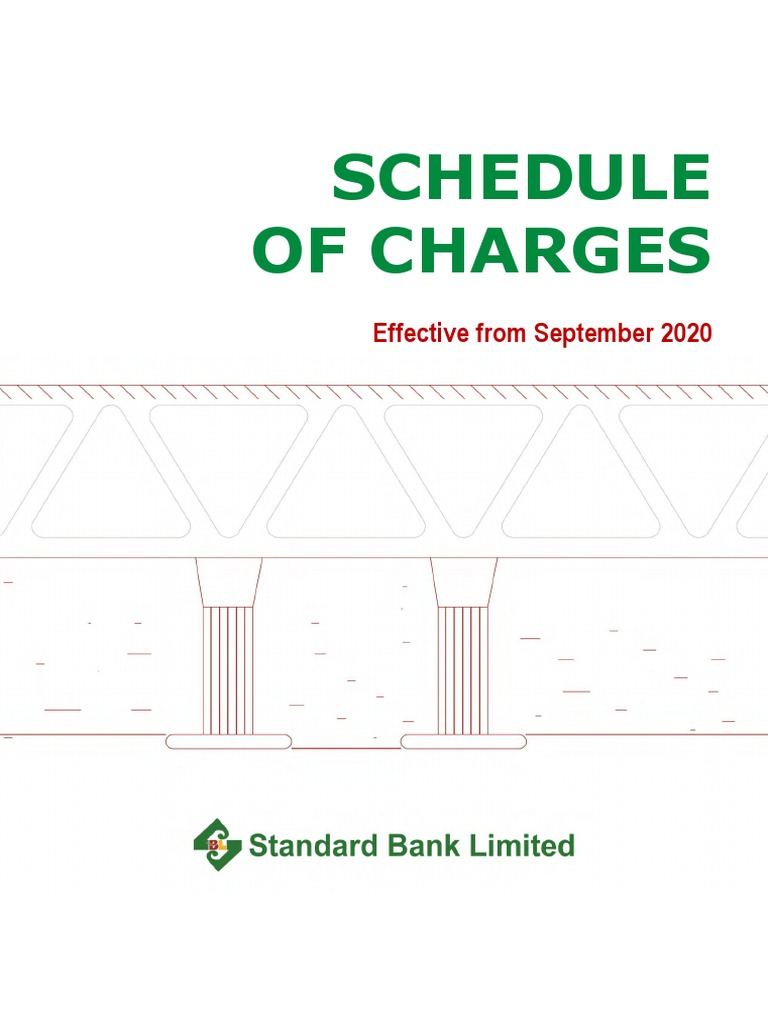 SBL-Schedule of Charges | PDF | Cheque | Fee