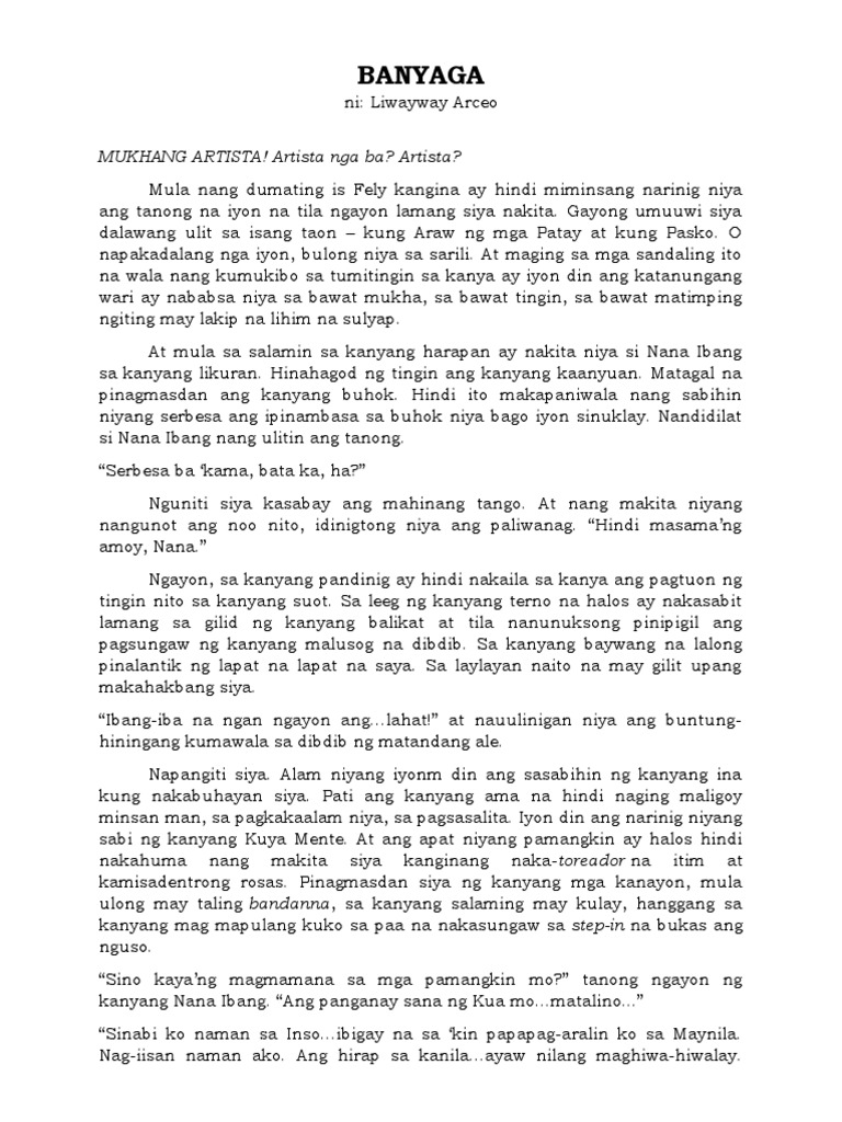 Banyaga (Story) | PDF
