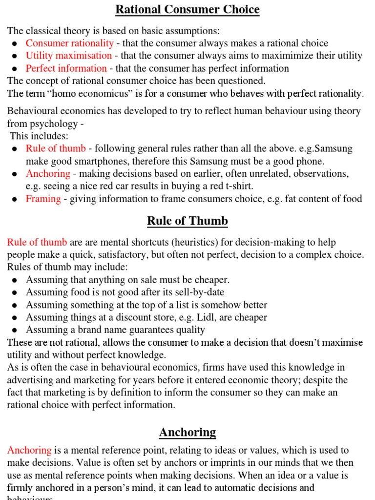 Behavioural Economics | PDF | Rationality | Behavioral Economics