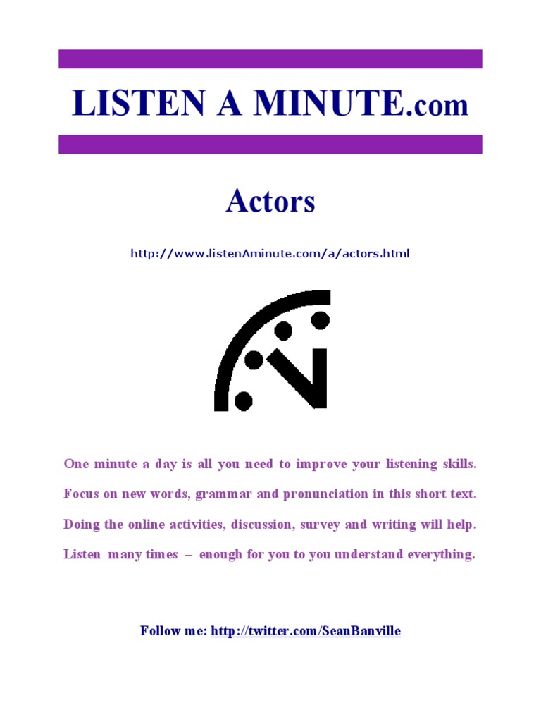 Actors | PDF | Actor | Cyberspace