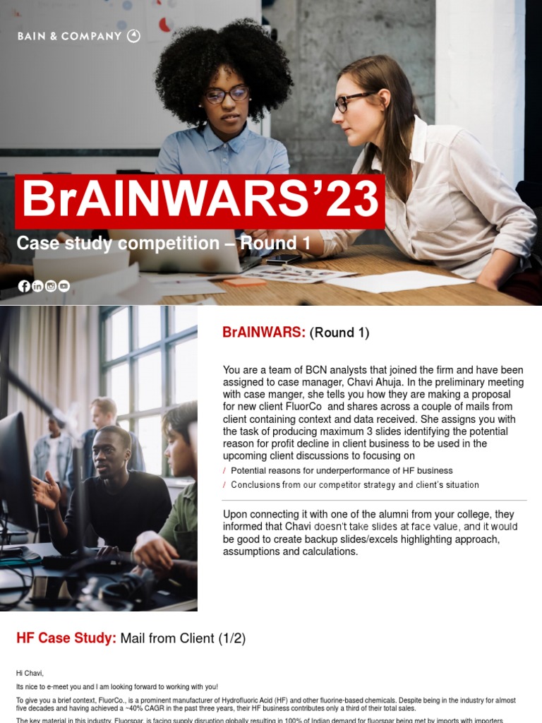 BrAINWARS 2023 - Round 1 Case Problem | PDF | Economies | Business Process