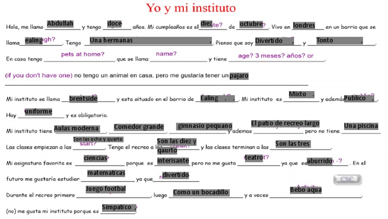Template - For - The - Writing - Exam - Y7 (1) DGD | PDF