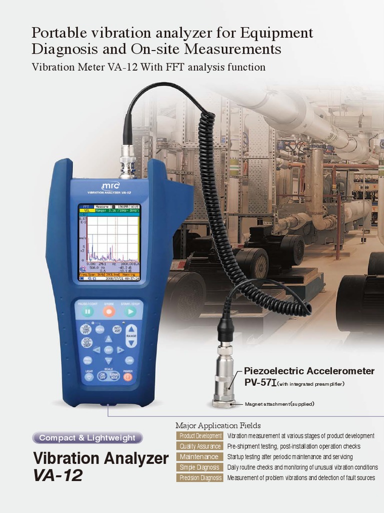 VA-12 Vibration Analyzer Overview | PDF | Amplitude | Resonance