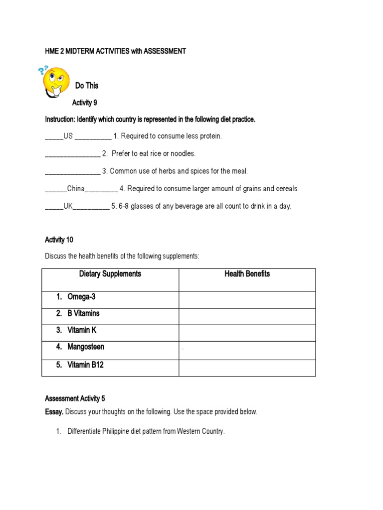 Nutrition and Diet Assessment Guide | PDF | Dieting | Diet (Nutrition)