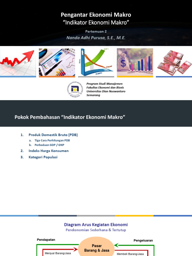 Pengantar Ekonomi Makro - Indikator Ekonomi Makro | PDF