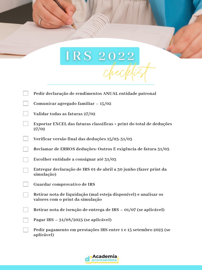 Checklist IRS 2022 | PDF