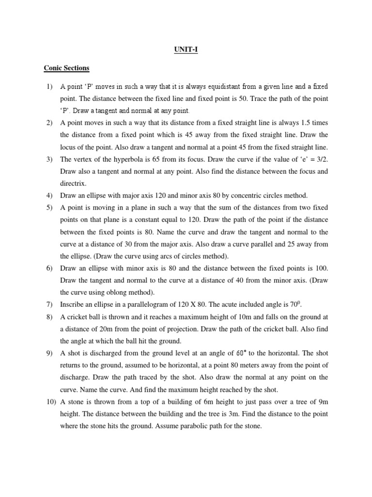 Conic Sections | PDF | Ellipse | Geometry