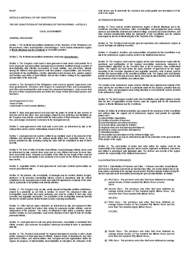 Pa 207 Pointers | PDF | Public Law | Legal Documents