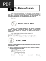 Semi-Detailed Lesson Plan - Distance and Midpoint Formula Grade 10 ...
