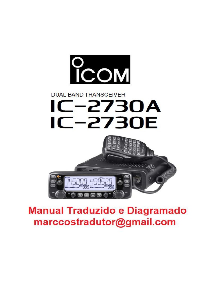 IC-2730 A-E Manual Portugues | PDF | Bluetooth | Duplex (telecomunicações)