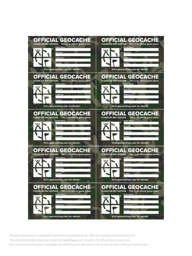 Printable-Geocaching-Labels-Free 8 | PDF
