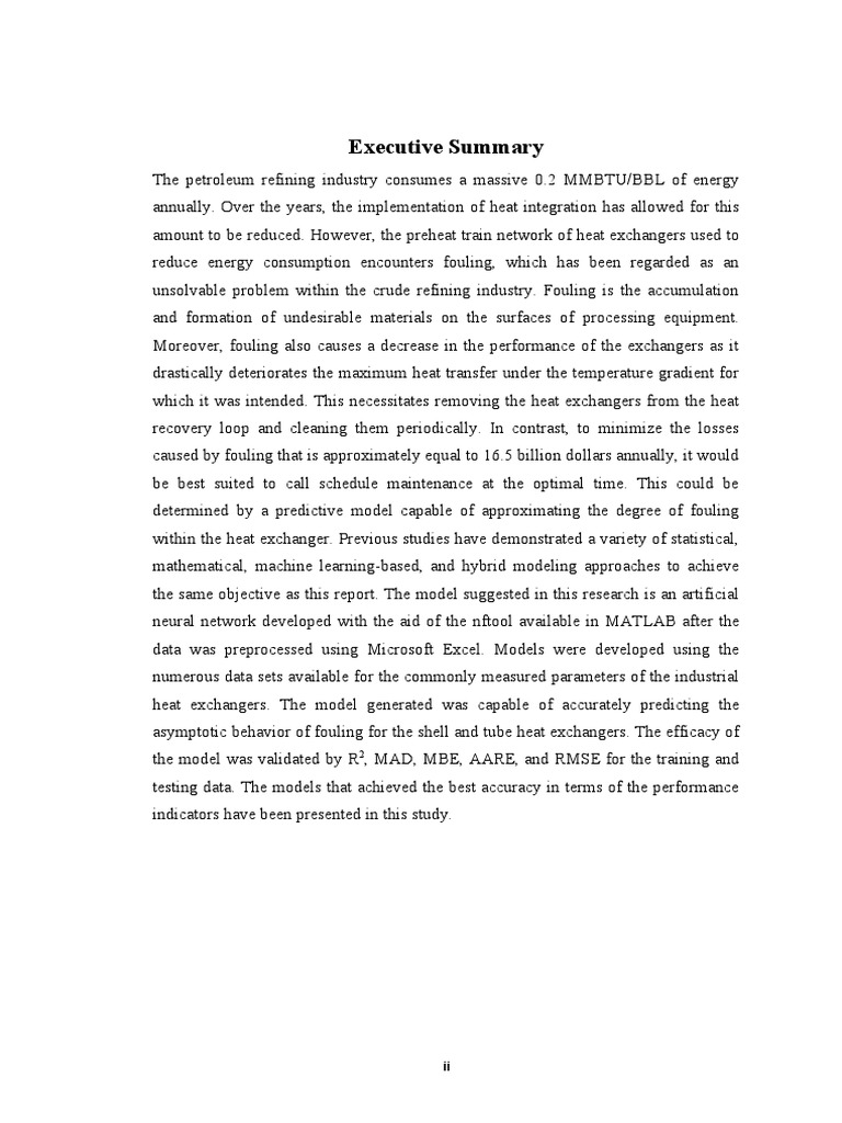 References and Abstract | PDF | Oil Refinery | Heat Exchanger