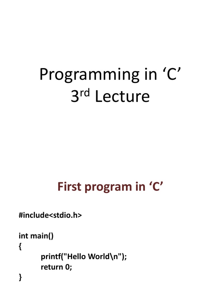 C Programming Fundamentals Pdf Control Flow Computer Science 3743