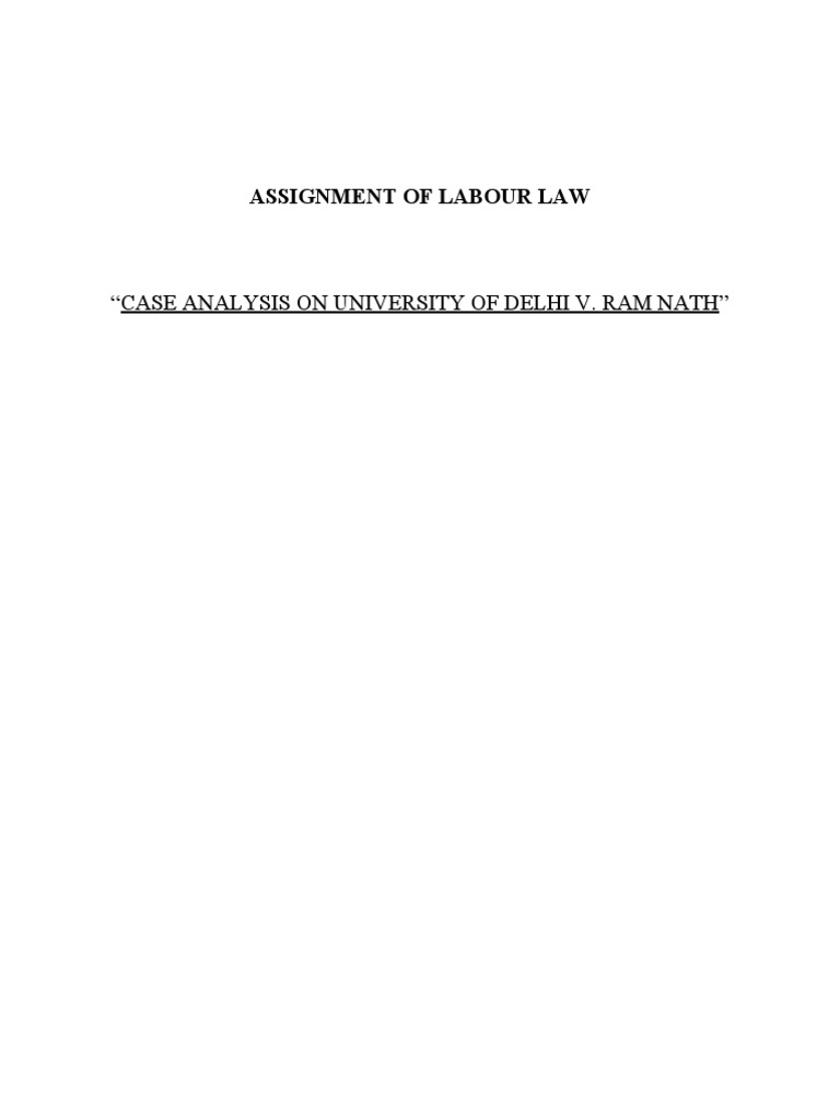 Labour Law 1 | Download Free PDF | Employment | Teachers