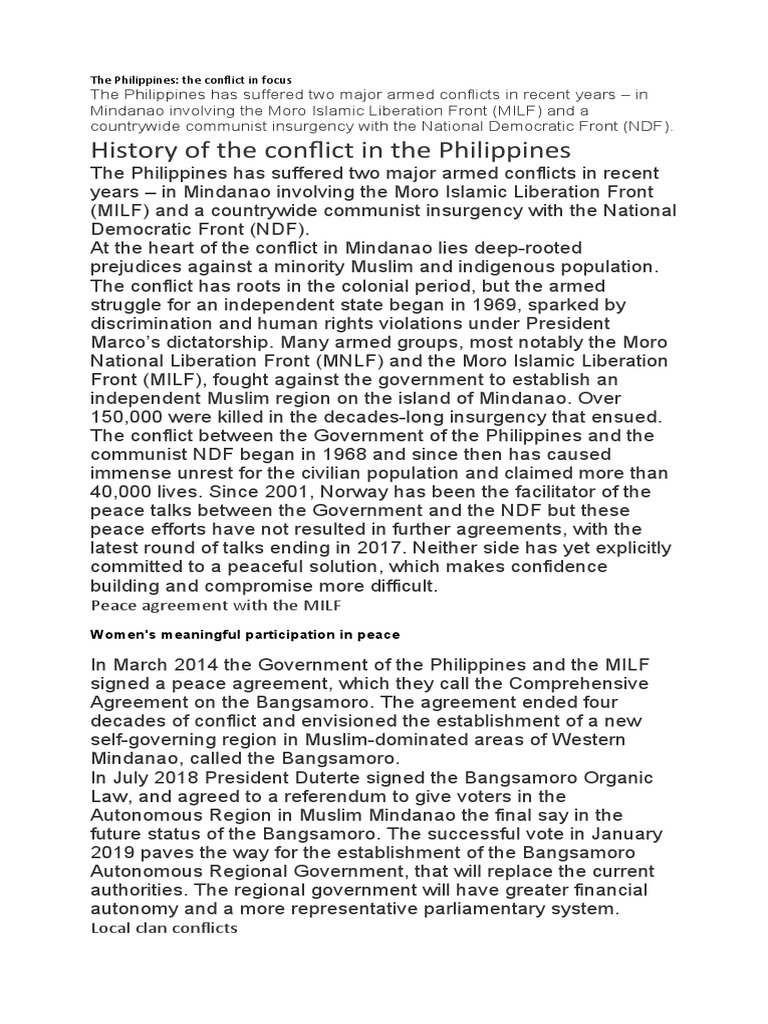 The Philippines | PDF | International Relations | Government