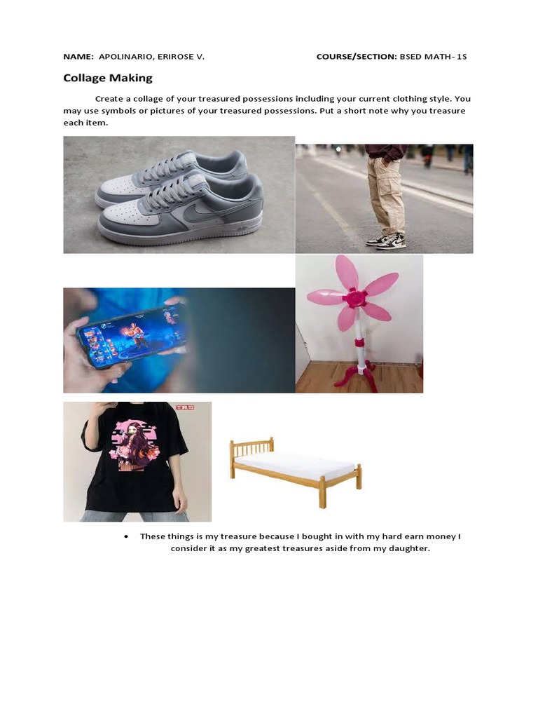 Treasured Possessions Collage Guide | PDF | Language Arts & Discipline ...