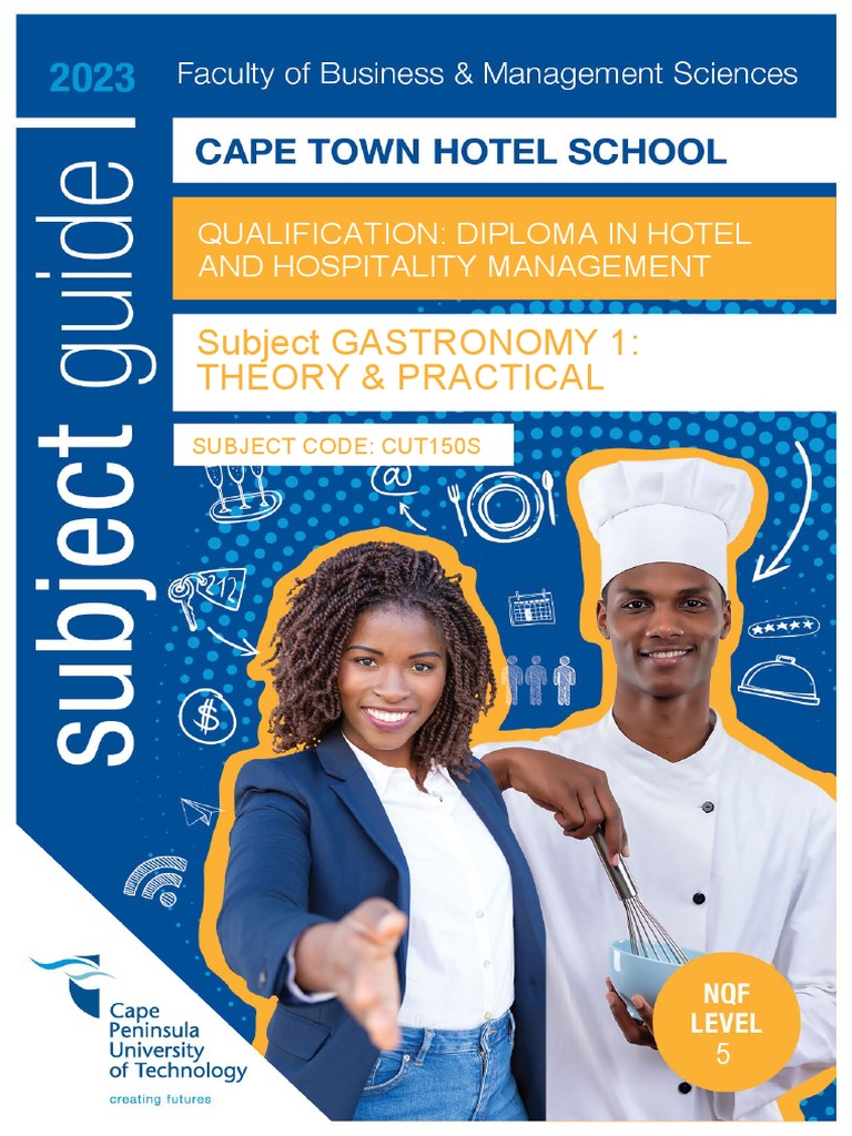 CUT150S - Gastronomy Theory & Practical - HM1 - 2023 - Subject Guide | PDF | Cooking | Diet ...