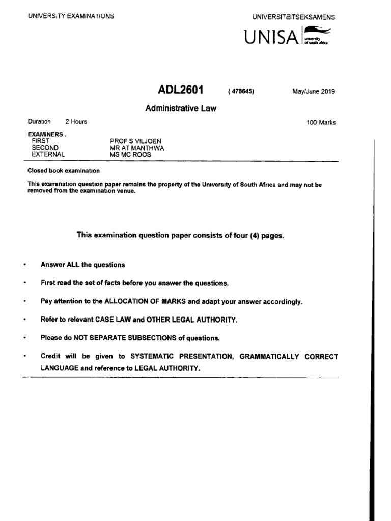 ADL2601-Exam-Pack - QUESTION AND ANSWERS | PDF