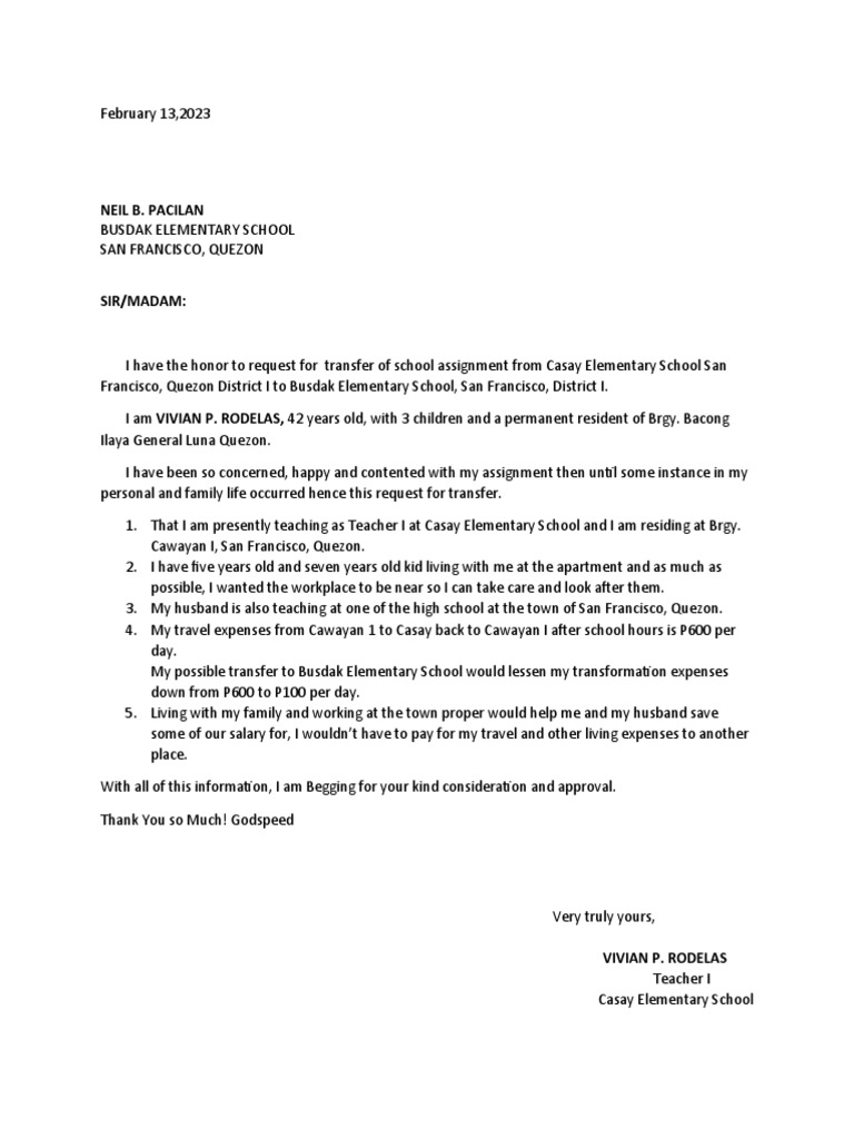 Letter of Intent Vivian 2 | PDF