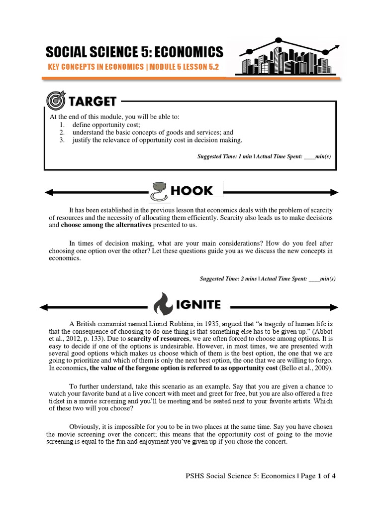 Understanding Opportunity Cost in Economics | PDF | Opportunity Cost ...