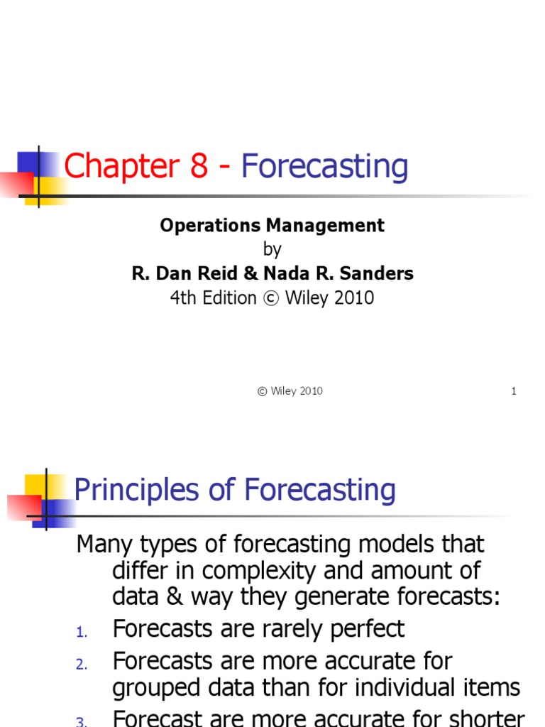 Chapter 8 | PDF | Forecasting | Errors And Residuals