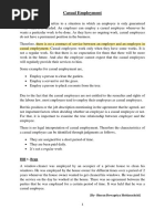 Casual Status of Appointment | PDF