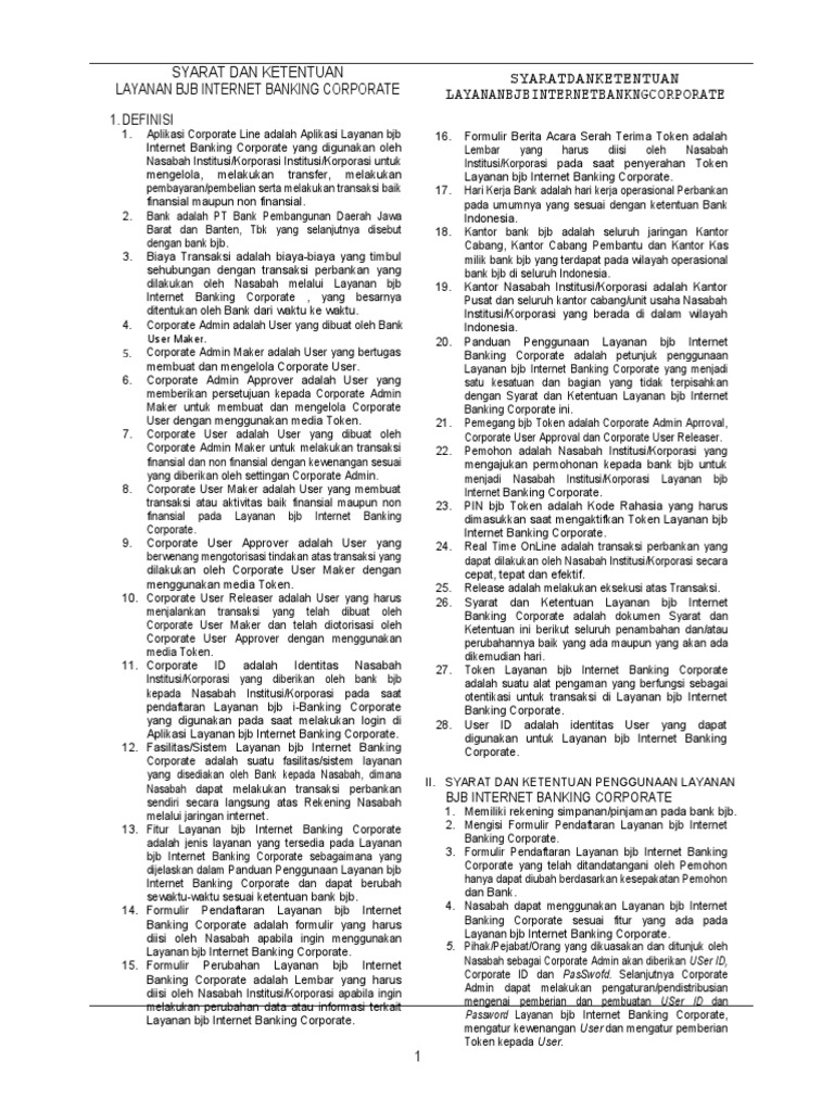 Syarat Dan Ketentuan | PDF