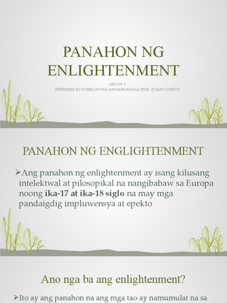 Panahon NG Enlightenment | PDF