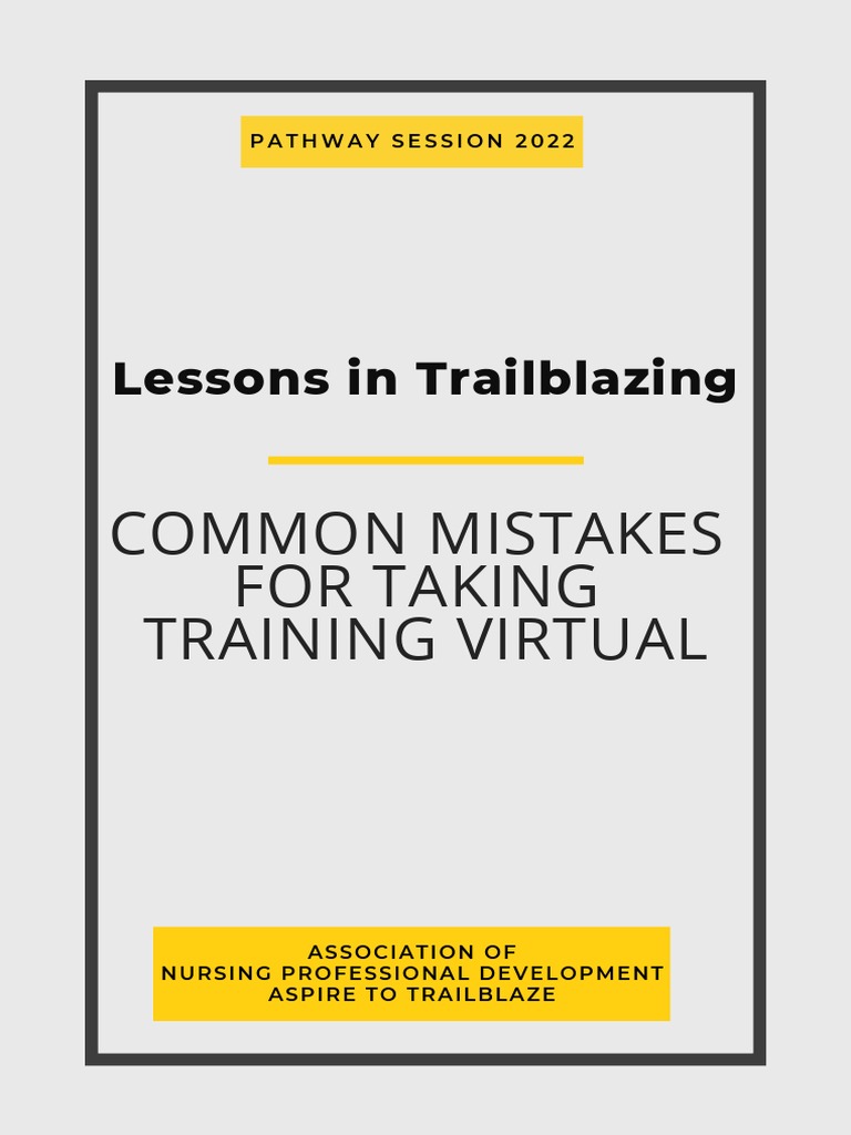 ANPD Handout - Virtual Errors | PDF | Learning | Computing