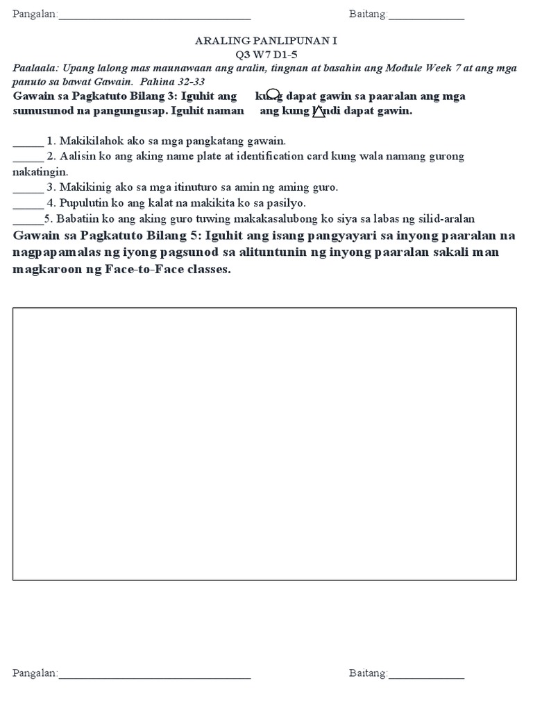 WEEK 7 Activity Sheet | PDF