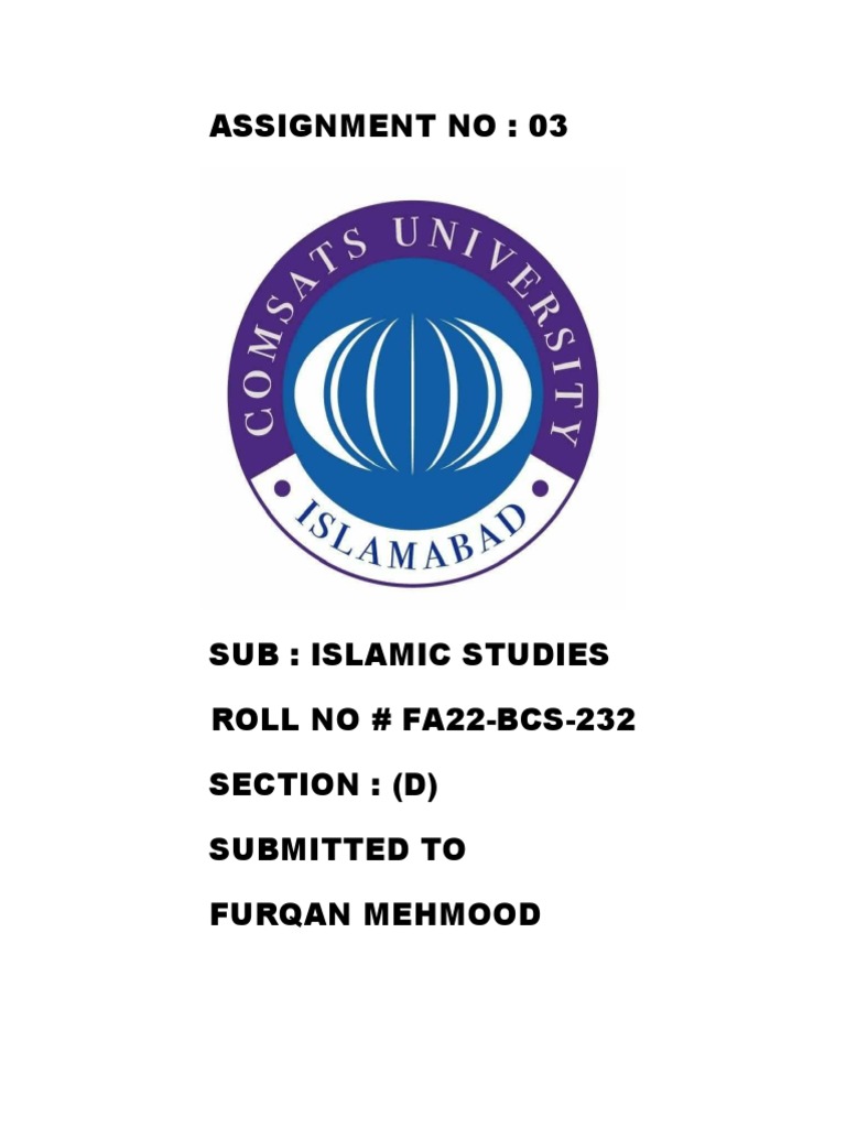 Assignment No Pdf Baghdad 