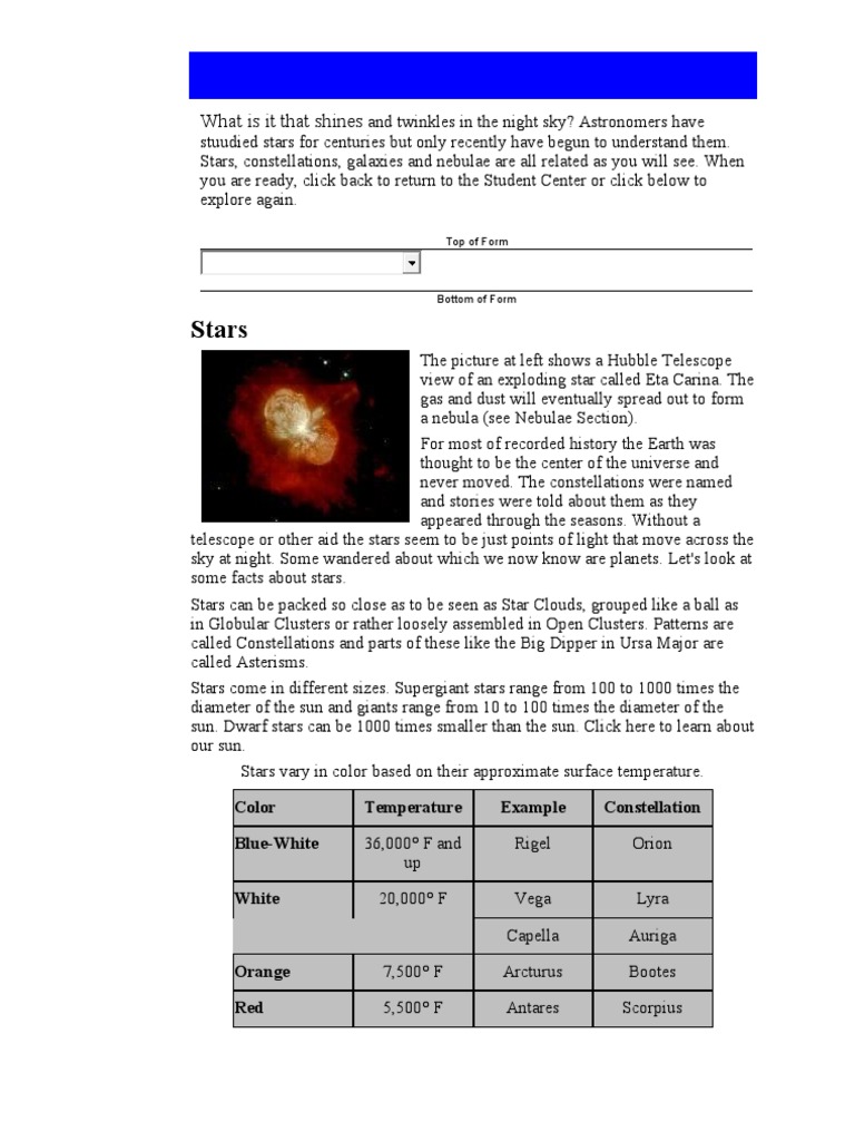 Stars and Galaxies | PDF | Milky Way | Nebula