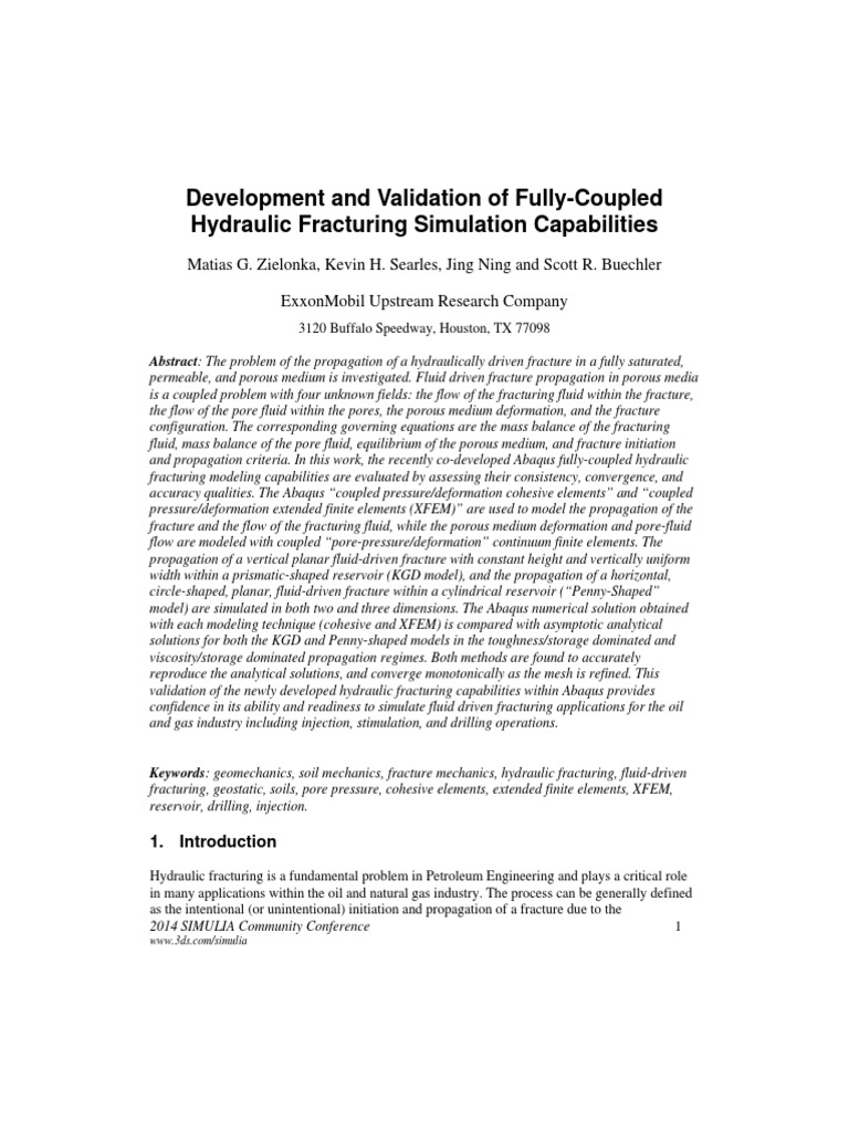 Hydraulic Fracturing Simulation | PDF | Fracture Mechanics | Stress ...