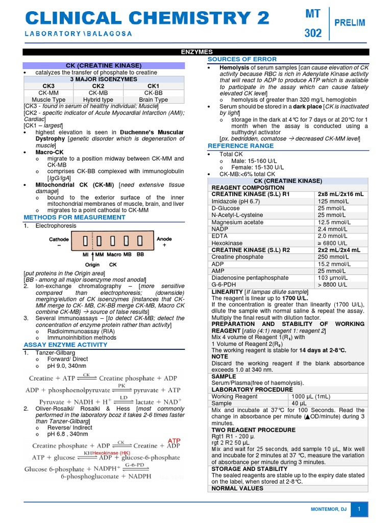 CC2 Lab Prelim | Download Free PDF | Alanine Transaminase | Medical Specialties