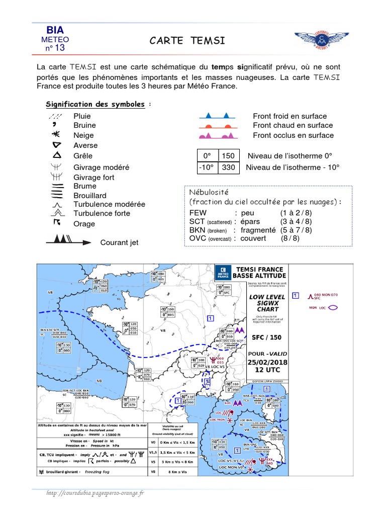Symboles et légende de la carte TEMSI | PDF