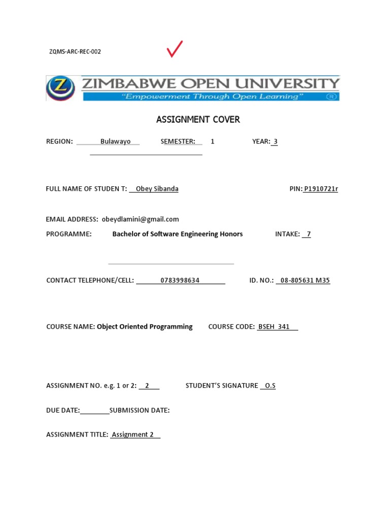 OOP Assignment2 | PDF | Method (Computer Programming) | Constructor (Object Oriented Programming)