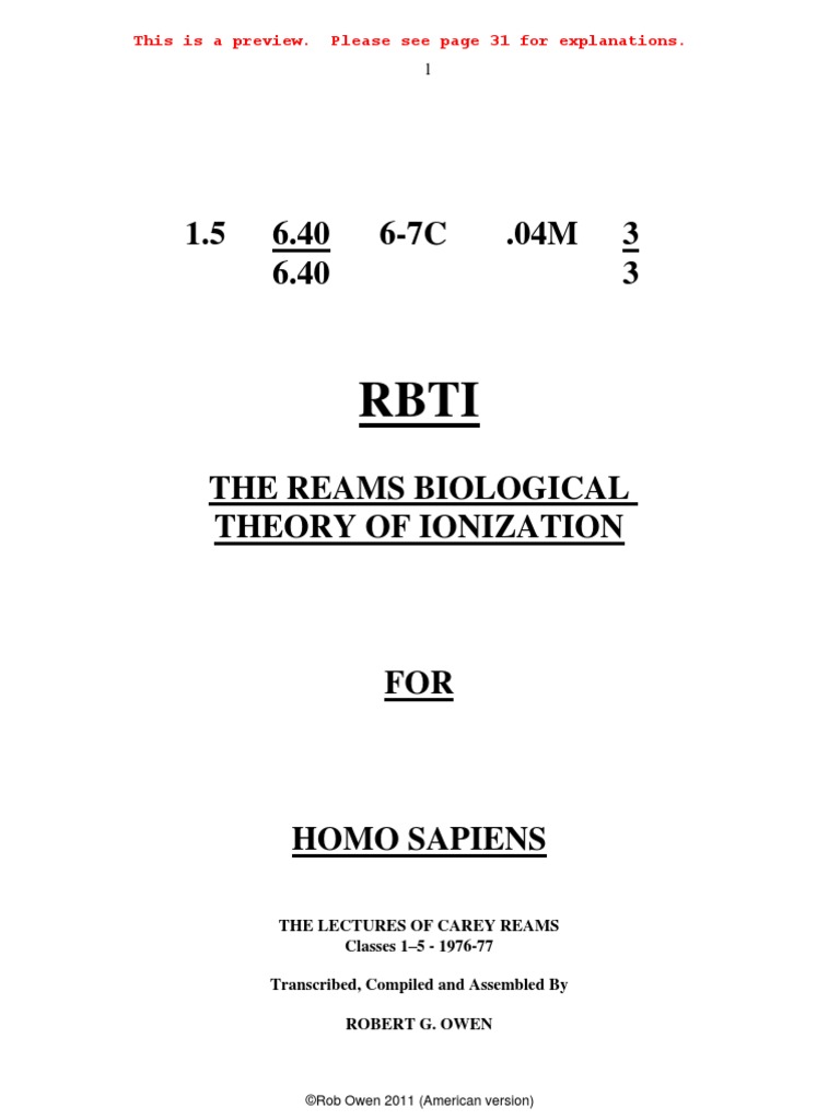 30 Page Intro To Carey Reams Lectures | PDF | Mathematics | Theory