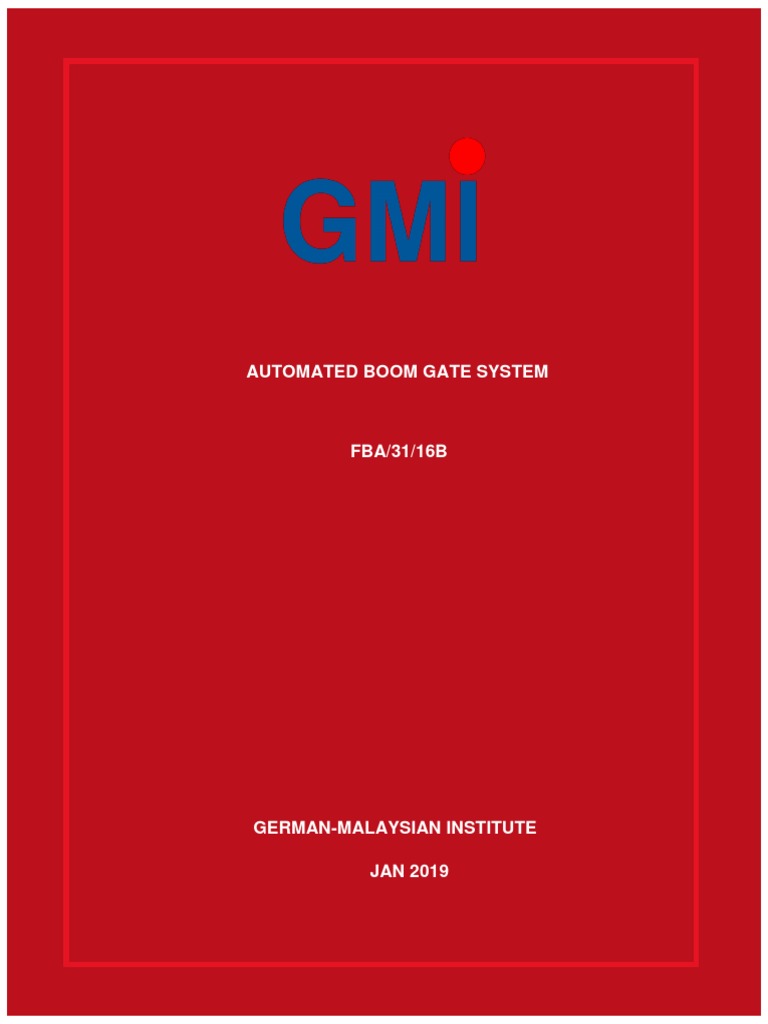 Automated Boom Gate System | PDF | Databases | Personal Identification ...