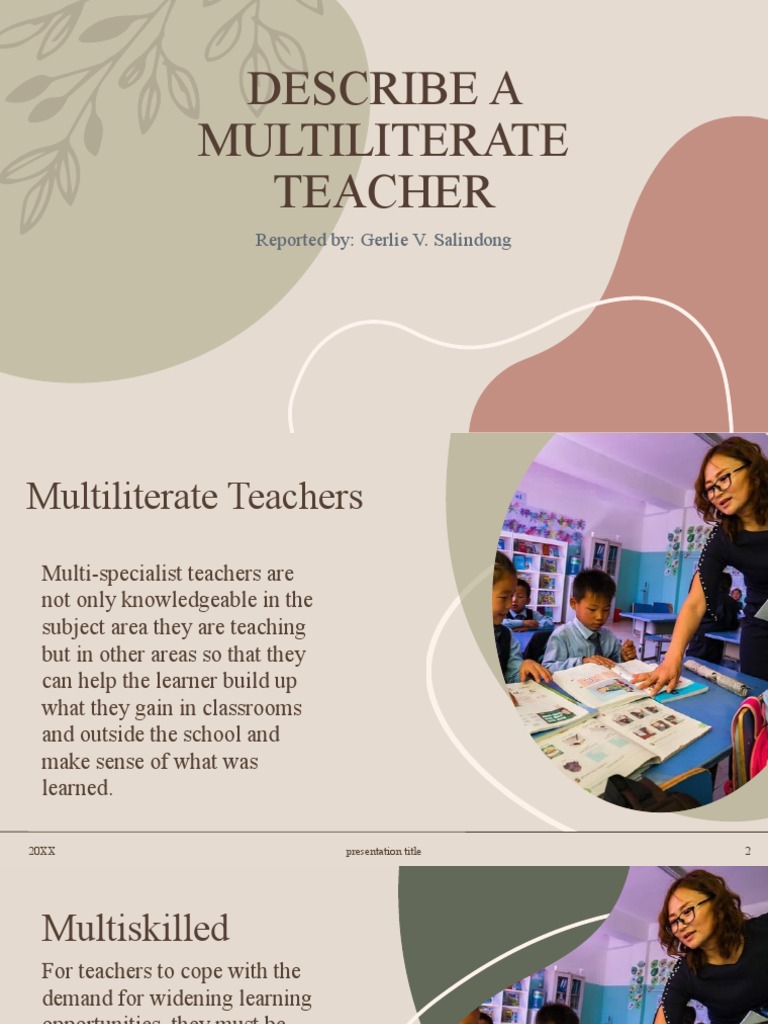 Describe A Multiliterate Teacher | PDF