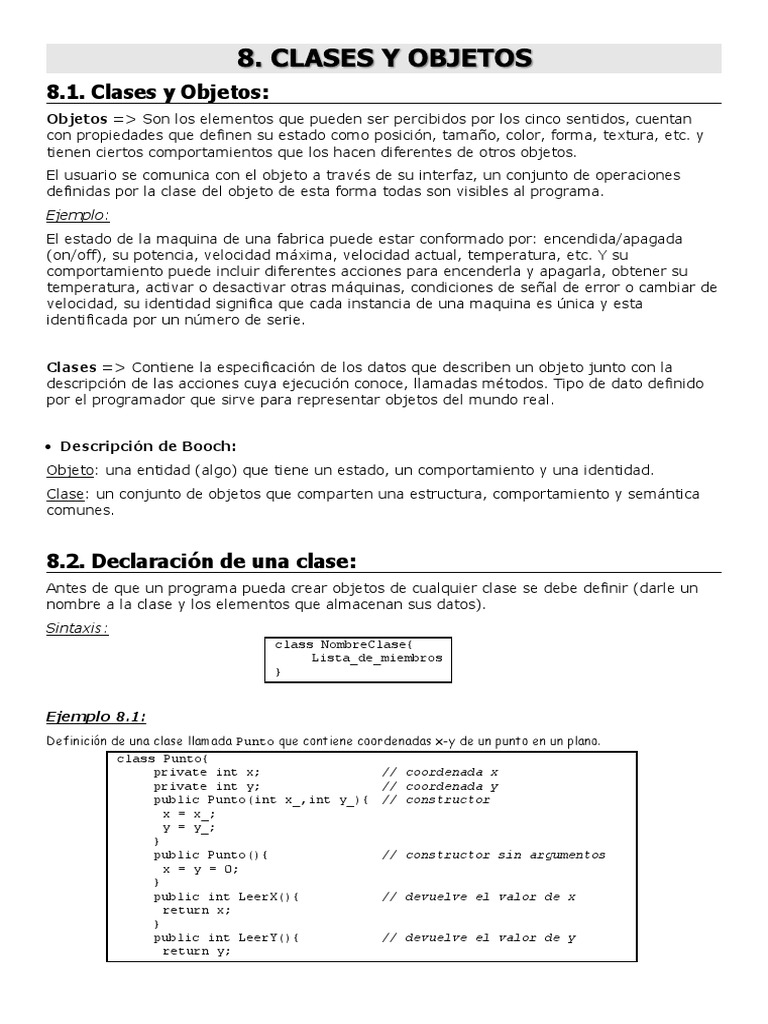 Clases y Objetos-Parte1 Uninorte Administración | Descargar gratis PDF | Constructor ...