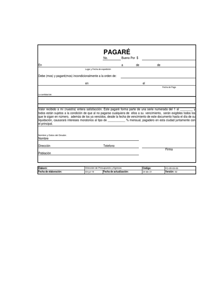 Pagare V02 | PDF