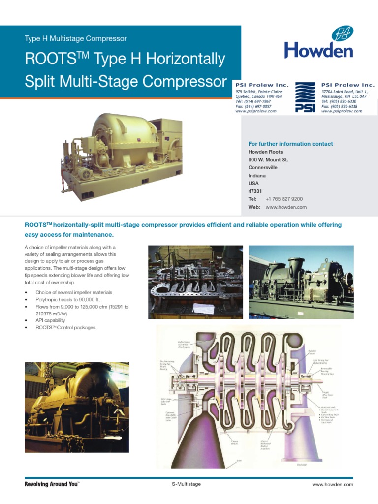 Type H Multistage Compressor Guide | PDF