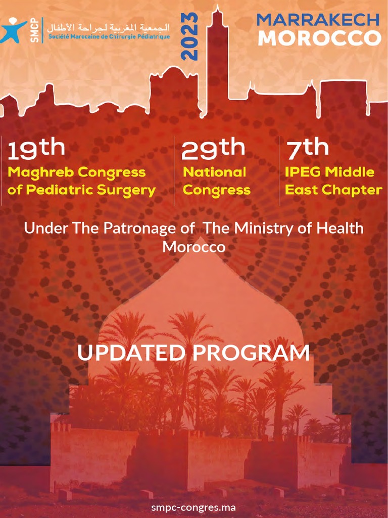 Updated Program: Under The Patronage of The Ministry of Health Morocco ...