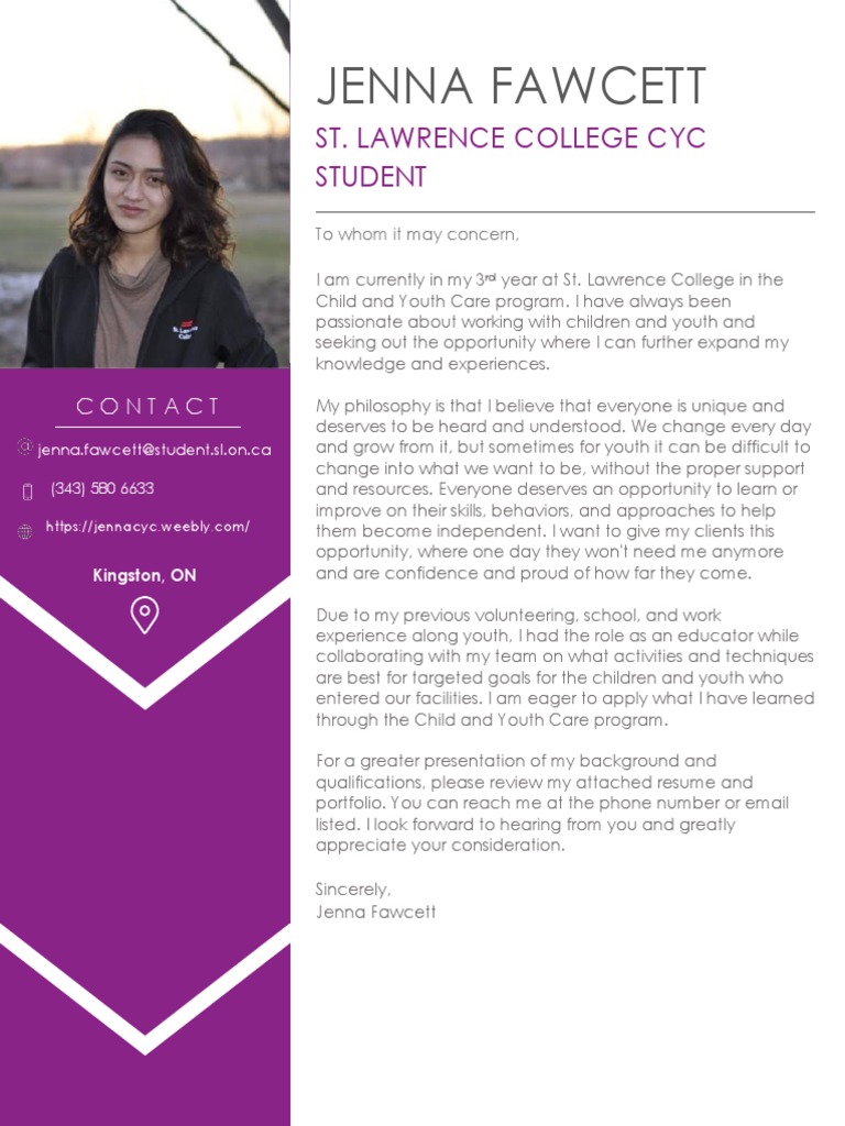 Cyc Cover Letter | PDF | Wellness
